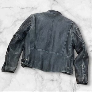 First | Jackets & Coats | Mens First Black Vintage Motorcycle Genuine ...